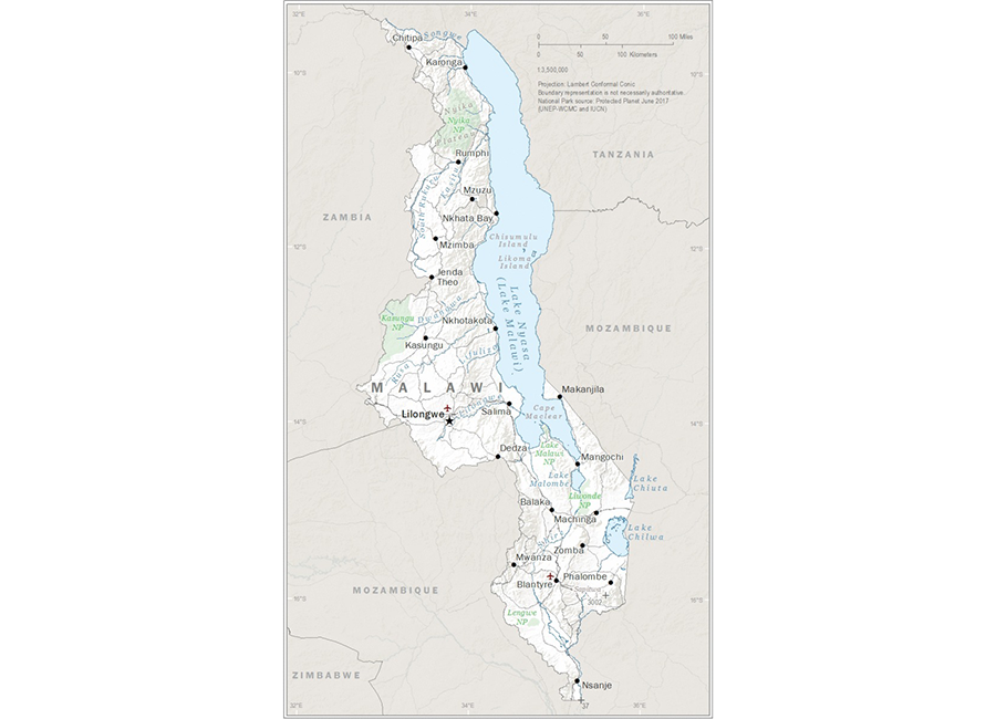 Lake Nyasa Map